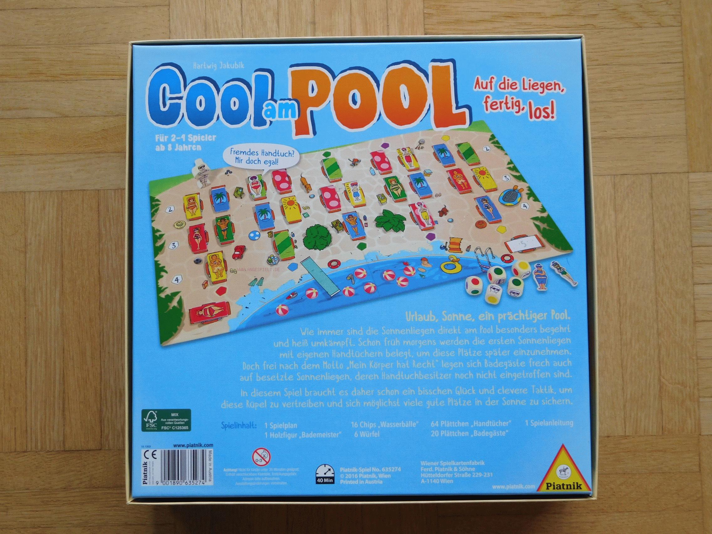 angespielt: Cool am Pool von Piatnik (Rezension) - Die neuesten Spiele ...